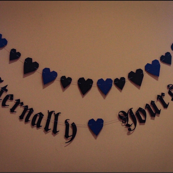 Eternally Yours Banner ∙ Wedding Banner∙ Gothic Letters / Goth Sign ∙ ...
