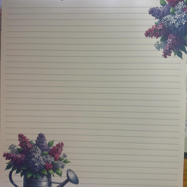 Fall Notepad Simple Fall Letter Writing Paper Gift for Mom Thank You ...