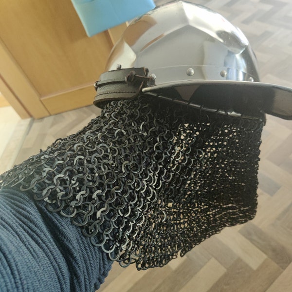 18GA Medieval Bascinet German Helmet Medieval German Salleta Helmet ...