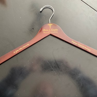 1st White Coat Hanger, Personalized Nurse Practitioner Hanger, Nurse ...