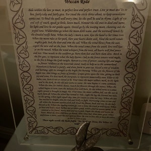 Wiccan Rede Full Version A4 Poster on Parchment Paper Pagan Gift - Etsy