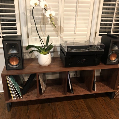 Solid Oak Vinyl Record Storage, Record Player Stand, corston Stacking ...