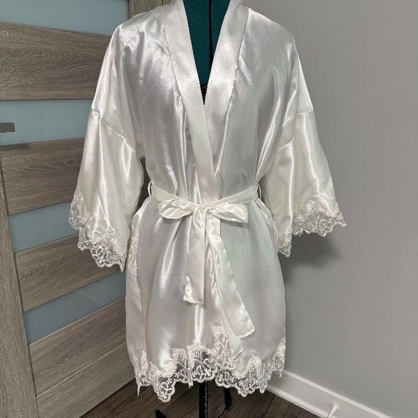 Custom Bridal Satin Robe / Repurposed From Your Wedding Dress ...