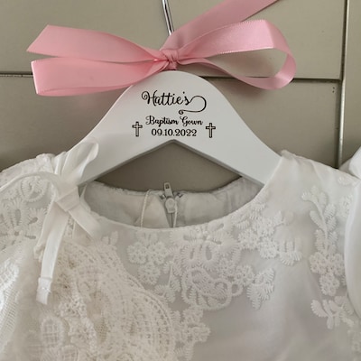Hanger for Christening / Baptism / First Holy Communion, Personalised ...