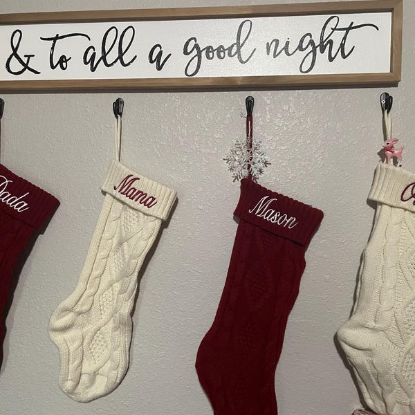 Personalized Embroidered Christmas Stocking Personalized Family ...