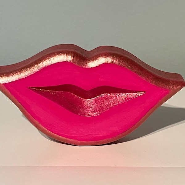 Lips Wood Cutout- DIY Valentine Craft- Unfinished Valentines Day Lips ...