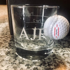 Benshot Golf Ball Rocks Glass - Etsy