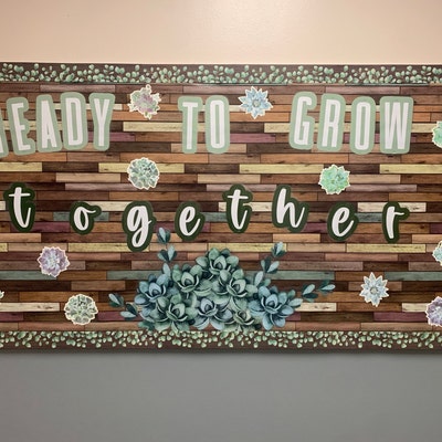 Modern Greenery Back to School Bulletin Board Kit, Easy and Modern ...