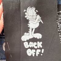 BACK OFF PATCH Sure Why Not Use This Amusing Cartoon Cat as an Icon for ...