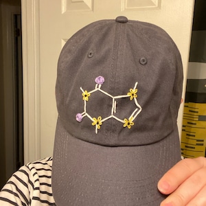 Custom Embroidered Chemical Structure Baseball Cap, Personalized ...