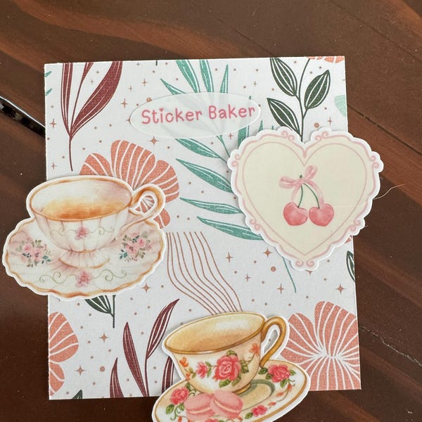Coquette Peach Sticker, Cute Peach Decal, Pink Bow and Peach Sticker ...