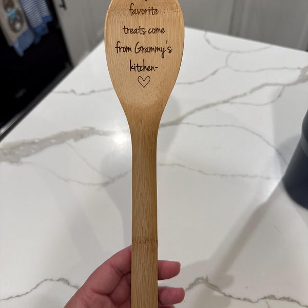 Grandma Wooden Engraved Spoon. Grammy’s Kitchen Spoon. - Etsy