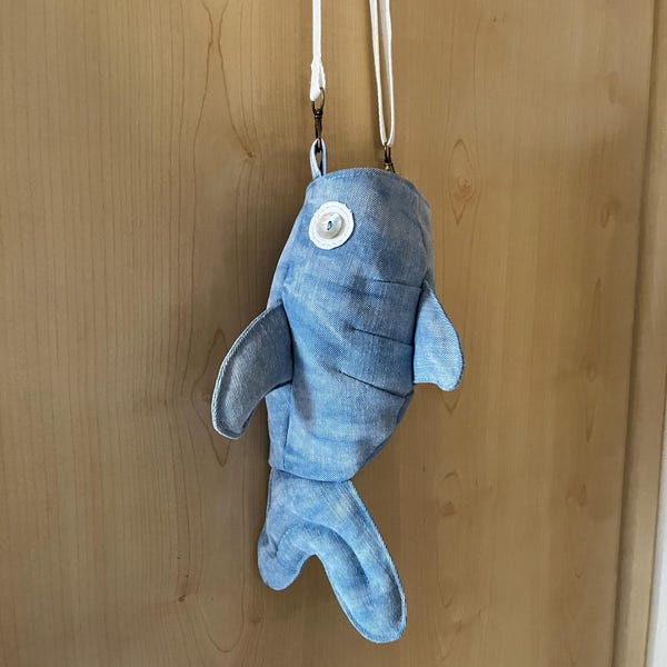 Denim Blue Whaleshark Backpack Jeans Whale Shark Bag - Etsy