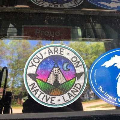 You Are on Native Land Sticker - Etsy