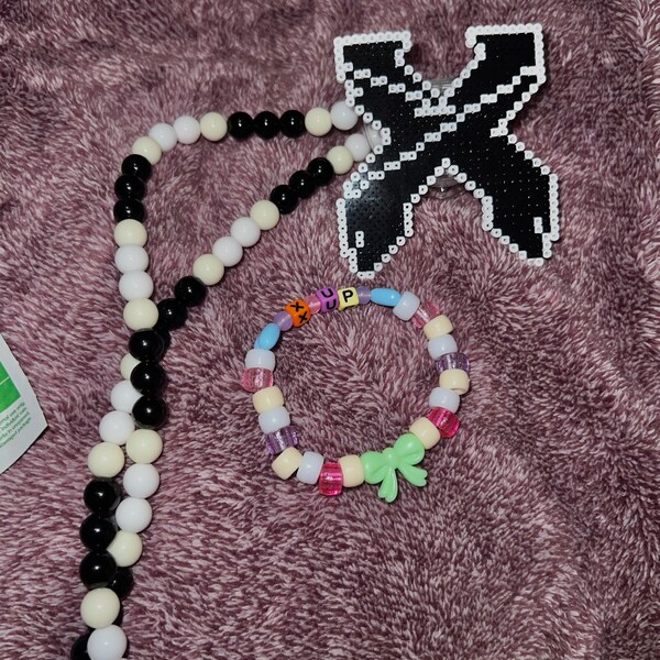 Unicorn Rave LED Pacifier Perler Necklace - Etsy