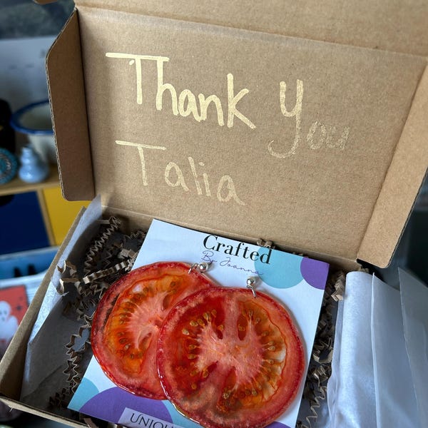 Red Tomato Earring | Unique Mother's Day Birthday Graduation Summer ...
