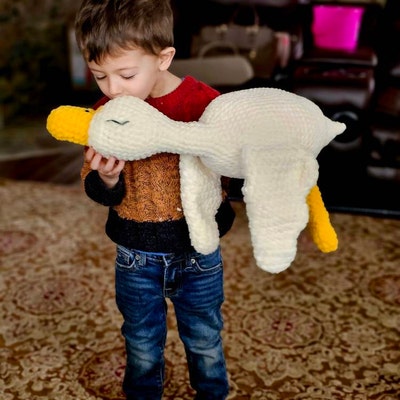 Goose Amigurumi Pattern, Hug Goose Crochet, Tutorial Plush Toy, Big Toy ...