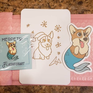 Merpets Corgi Mermaid Enamel Pins | Etsy