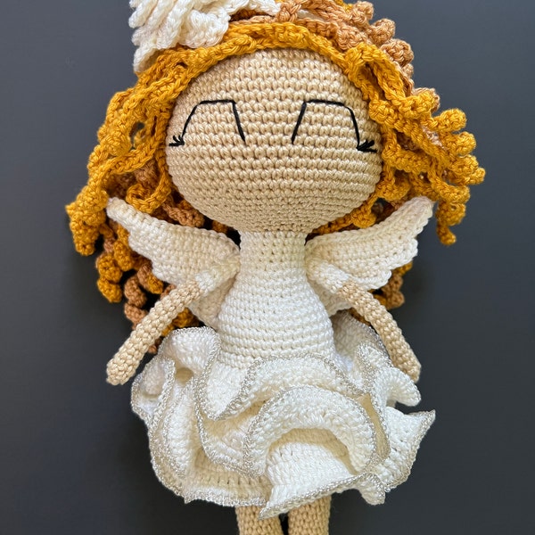 ANGIE Angel PATTERN, Guardian Angel, Amigurumi Angel Pattern, Crochet ...