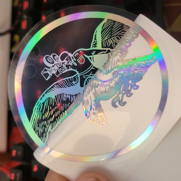 Holographic Clear Custom Stickers, Custom Product Labels, Holographic ...