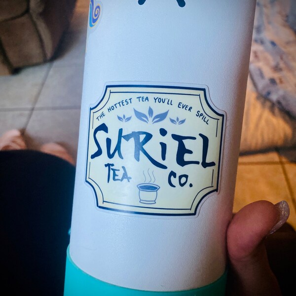 Suriel Tea Co. Sticker | ACOTAR Inspired Matte Vinyl - Etsy
