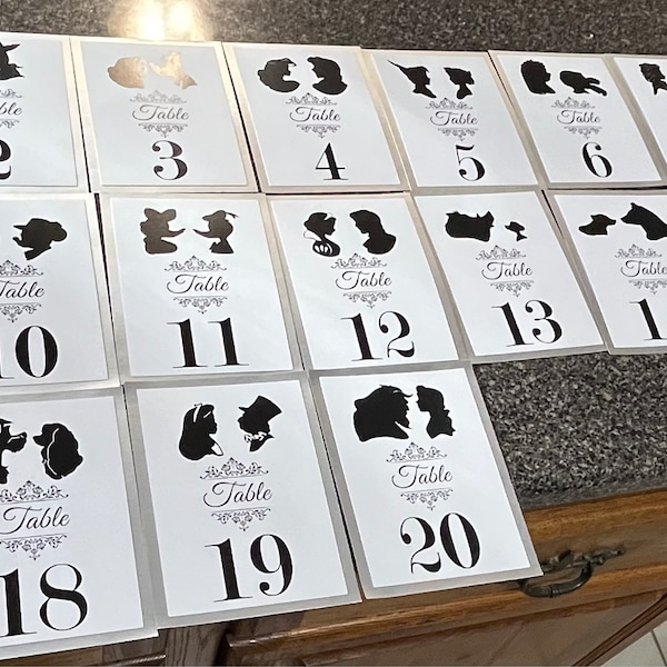 Mickey Mouse Table Numbers, Disney Theme Weddings, Mickey Mouse and ...