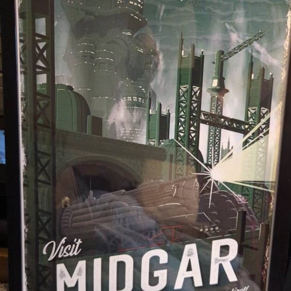 Midgar (final Fantasy 7) Travel Poster, Retro Gamer Wall Art - Etsy