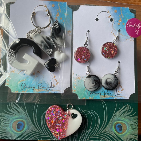 Elegant Bundle Keyring, Custom Alphabet Pen and Keyring, Unique Design ...