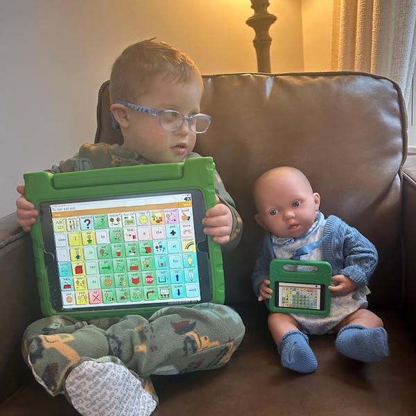 Toy AAC Tablet for Doll or Stuffed Animal, AAC Toy for Stuffies, AAC ...