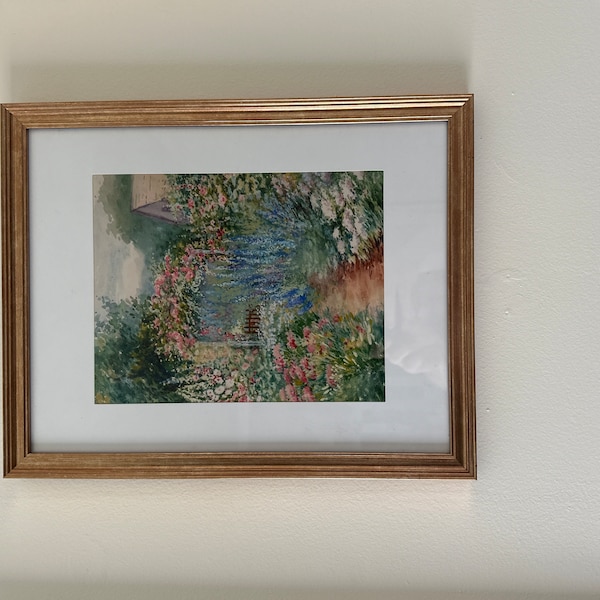 Vintage Spring Flower Garden Painting, Digital Download French Country ...