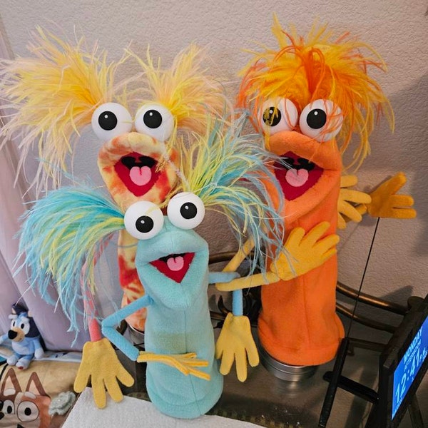 Hand Puppet in a Variety of Colors. Child Sized. Very Soft ...