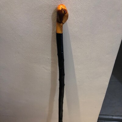 Irish Blackthorn Walking Stick Cane Irish Wood Hiking Cane Natural ...