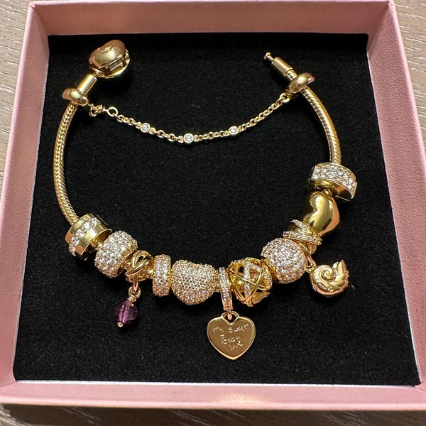 Shine Angel Charm Fits European Charm Bracelet Gift for Her Necklace ...