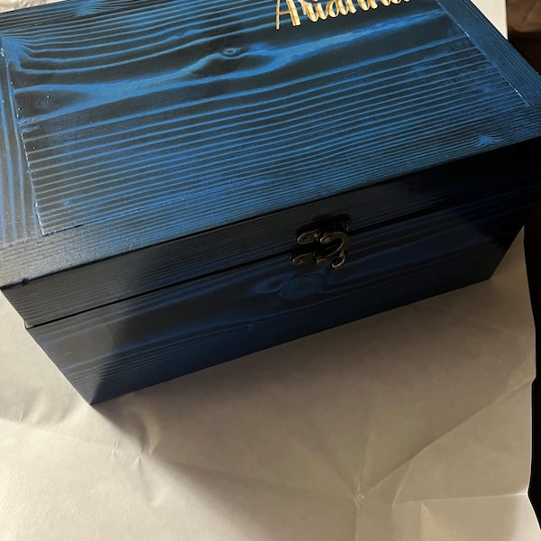 USMC Memory Box for Marines and Veterans, A Large Wooden Box ...