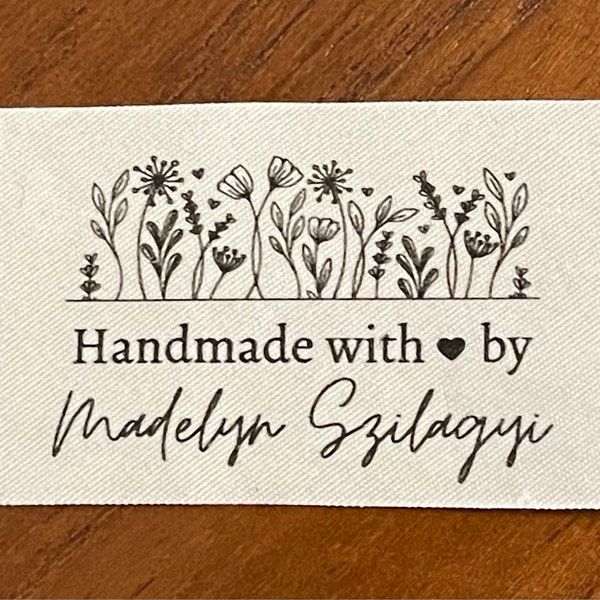 Custom Cotton Labels - Personalized Fabric Tags for Clothing or ...