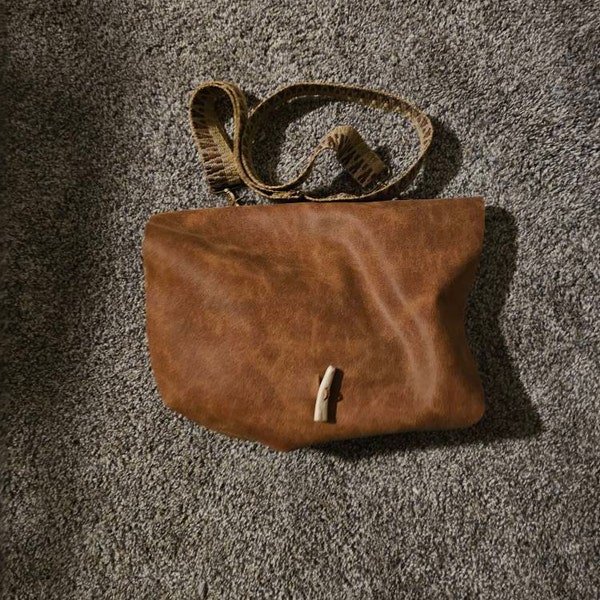 Possibles Flintlock Foraging Leather Crossbody Sling Bag Gardening Tote ...