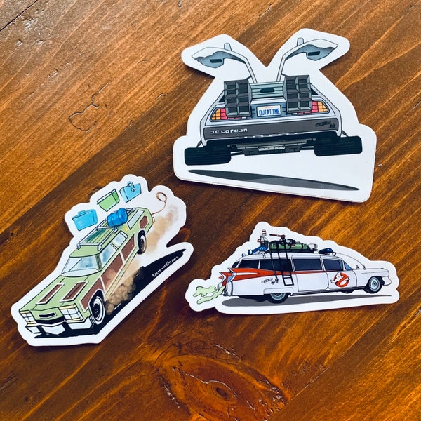 Back to the Future Car - Sticker - Etsy