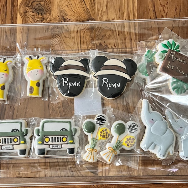 Safari Themed Cookies- Wild One Cookie- Jungle Animal Cookies - Etsy