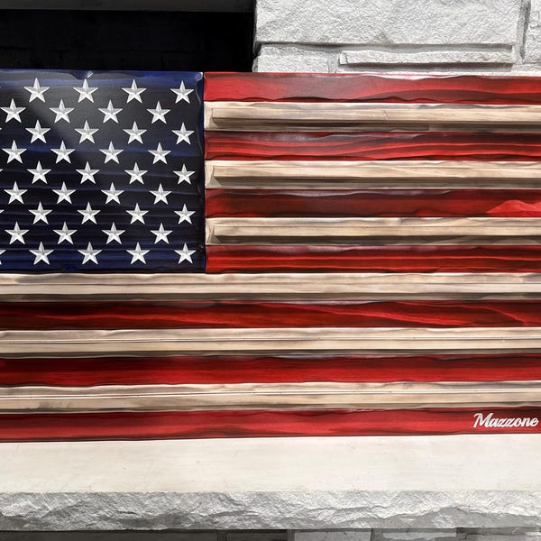 Wooden American Flag Address Sign Patriotic Address Sign Carved - Etsy