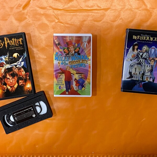 Mini 1:6 VHS (A-J Titles) Tapes Choose the Movie! Retro Miniatures 80's ...