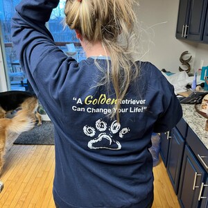 Custom Embroidered Logo Text Sweatshirt, Embroidered Business Logo ...