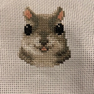 Gray Squirrel Cross Stitch Pattern PDF Gray Squirrel Embroidery PDF ...