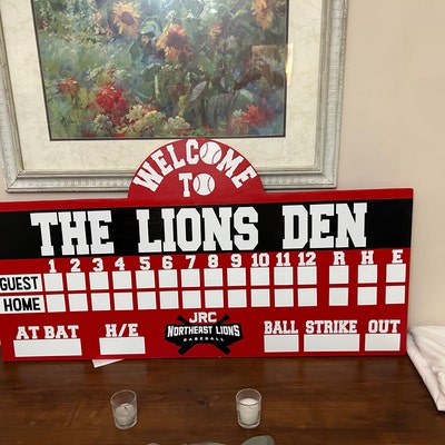 XL 24x45 Vintage Baseball Scoreboard - Etsy
