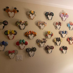 Wall Display for Minnie Ears Headbands , Ear Collection Display - Etsy