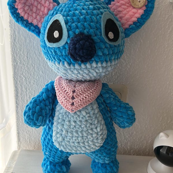 Crochet Blue Alien Pattern, Koala Crochet , Plush Toy, English and ...