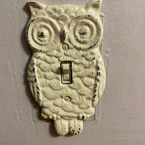 Owl Cast Iron Decorative Single Light Switch - Etsy