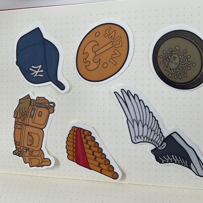 Camp Half-blood and Camp Jupiter Sticker Set Percy Jackson and the ...