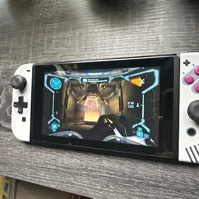 New Custom Nintendo Switch White D-pad Joy-con Controller - Etsy