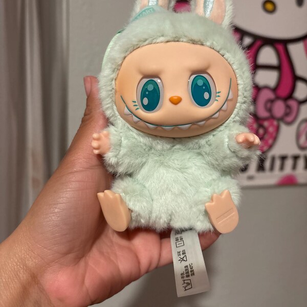 Popmart Labubu Doll Have a Seat Etciting Macaron Minmin Knitted Top ...