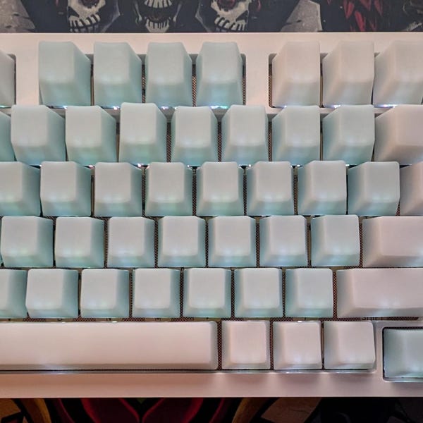 POM Jelly Keycaps POM Jelly White Blue Keycaps POM Jelly Blue Keycaps ...